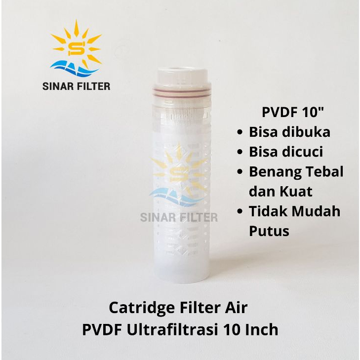 Jual Catridge Filter Air PVDF Ultrafiltrasi 10 Inch | Shopee Indonesia