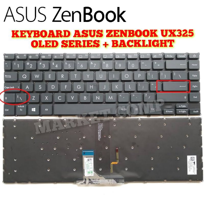 Jual KEYBOARD LAPTOP ASUS ZENBOOK 13 OLED UX325 UM325 UX325E UM325U ...