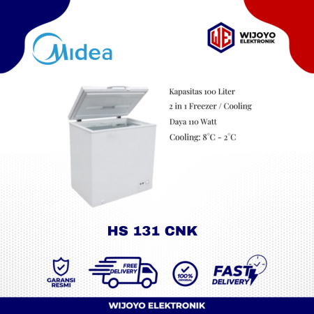 Jual (KHUSUS LUAR KOTA) Midea Chest Freezer 100L HS-131CN K / HS 131 CNK | Shopee Indonesia