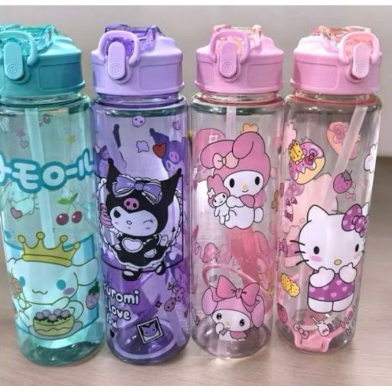 Jual Botol Minum Karakter Sanrio Kuromi 900ml – Lucu, Anti Bocor ...