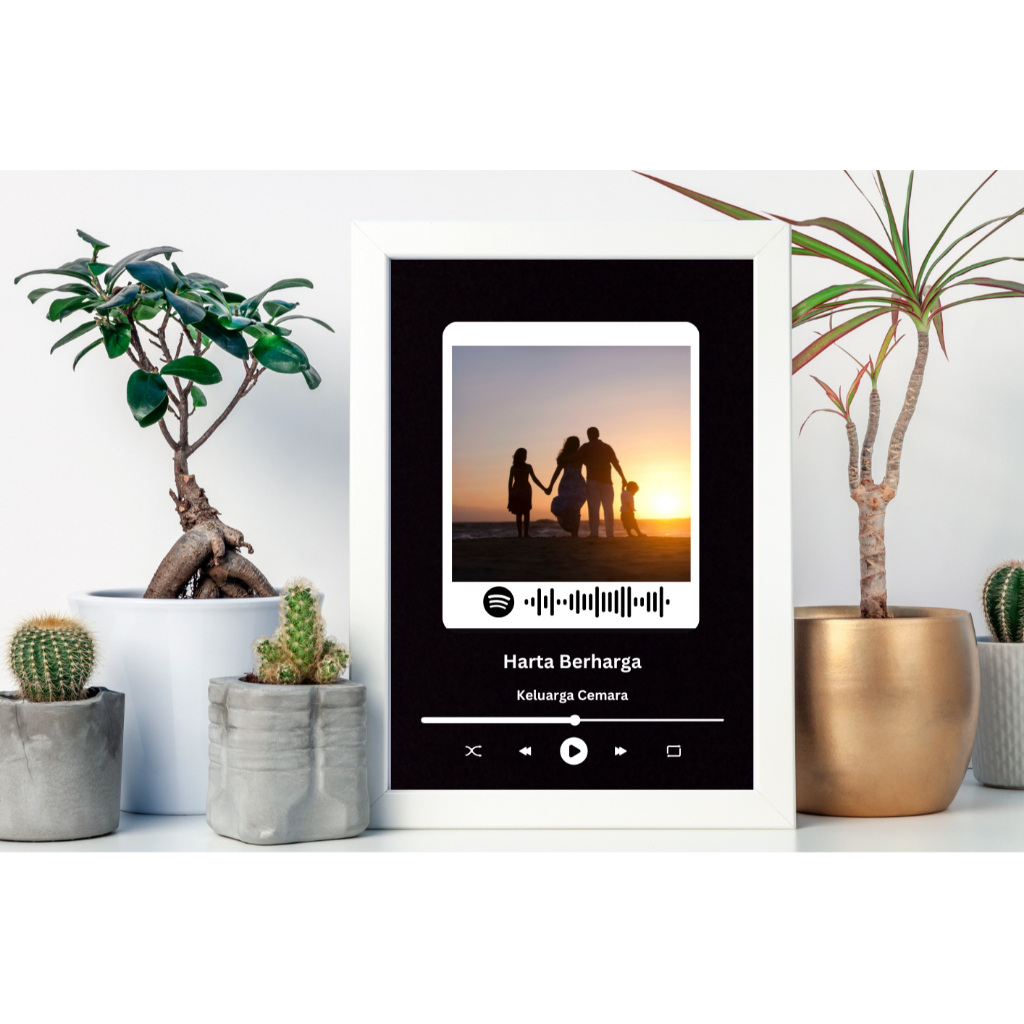Jual Costum Frame Spotify - Bingkai Foto Aesthetic Kado Ulang Tahun ...
