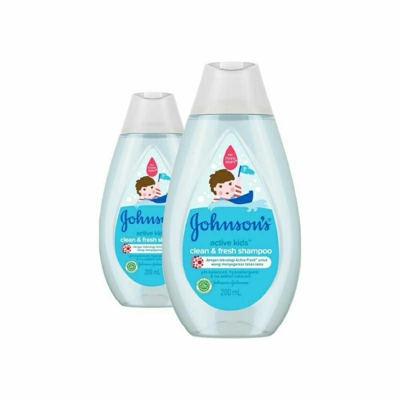 Jual JOHNSONS BABY ACTIVE KIDS CLEAN & FRESH SHAMPOO 100ML-200ML ...