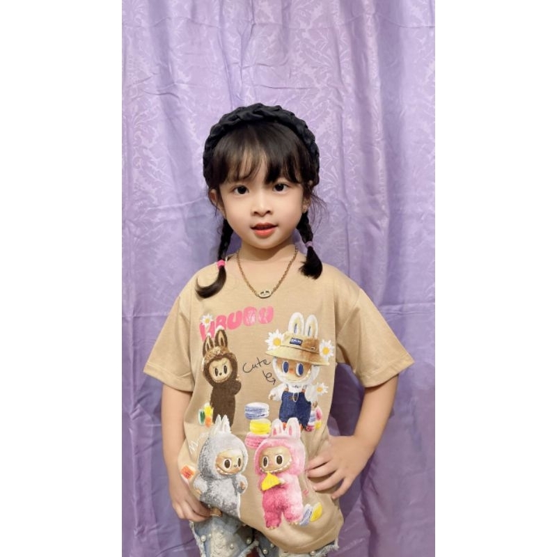 Jual Labubu fashion anak | kaos atasan anak anak unisex | lengan pendek | sablon labubu | Shopee ...