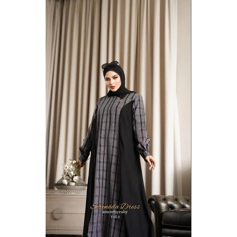 Jual SERENADA DRESS MUSLIM VOL 2 AMORE BY RUBY GAMIS KHIDMAT YARN MOTIF ...