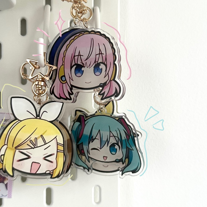 Jual virtual singer keychain (miku,rin,len,kaito,meiko,luka) | project ...