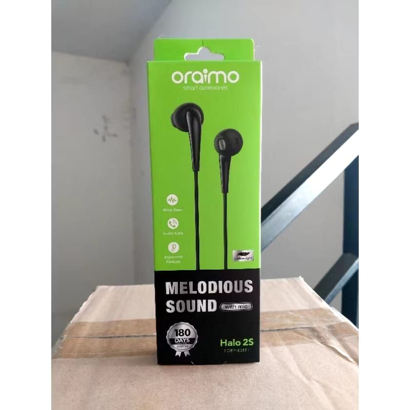 Jual ORAIMO OEP-E21P Wired Earphone Melodious Sound With Mic | Shopee ...