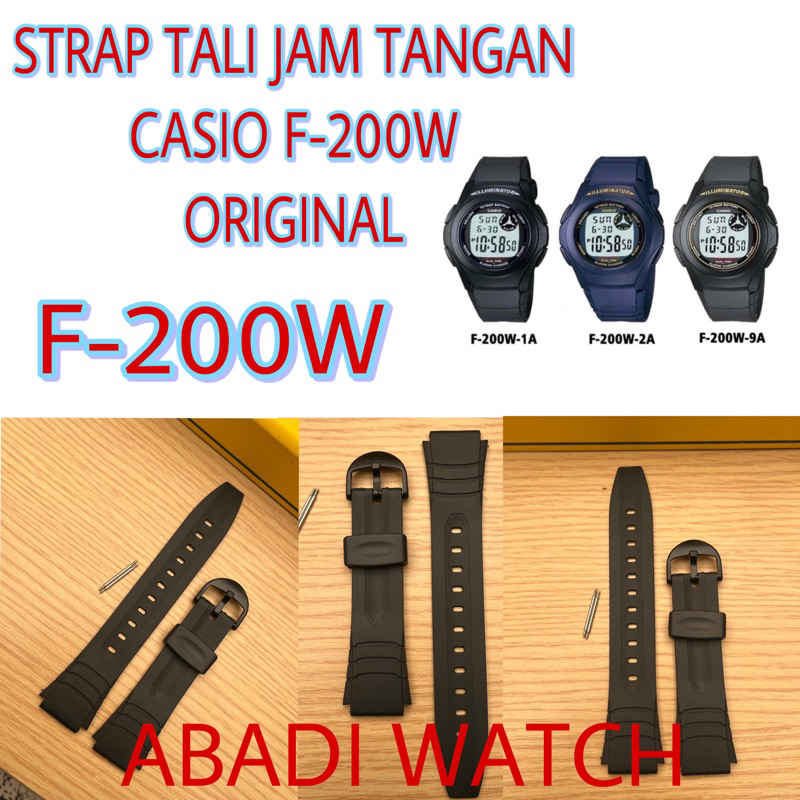 Jual STRAP CASIO F-200W F 200W F 200 Casio Original | Shopee Indonesia