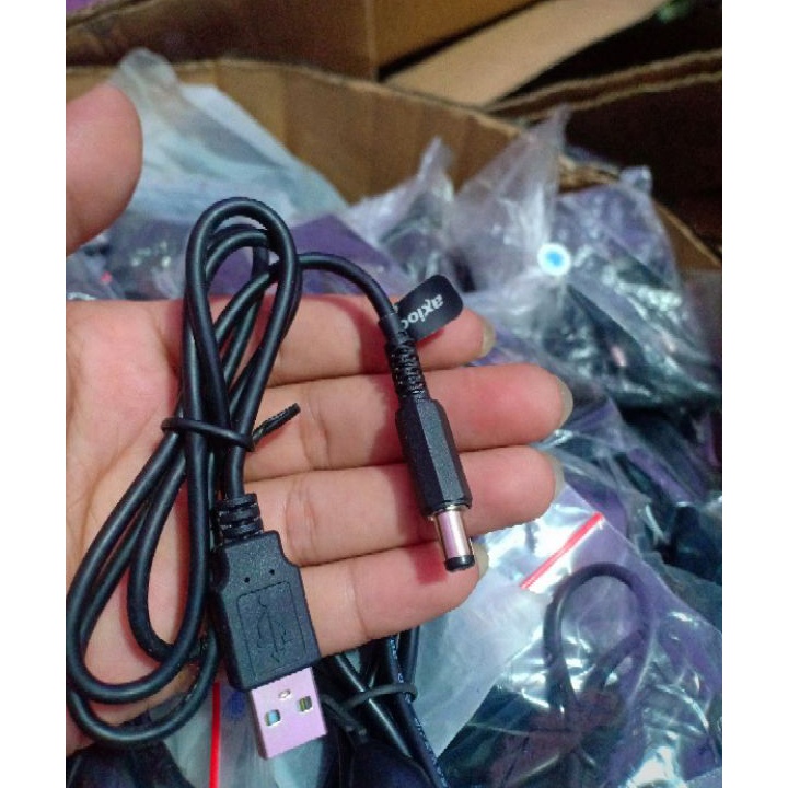 Jual Kabel USB TO DC 55 x25mm cocok untuk HTB media converter dan lain ...