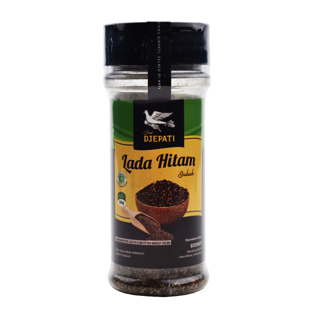 Jual Lada Hitam Bubuk 50 gr Powder Black Pepper DJEPATI | Shopee Indonesia