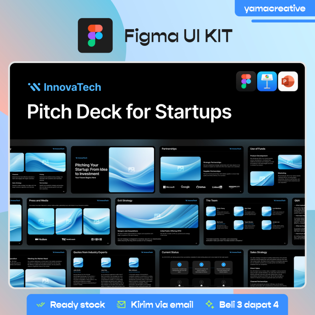 Jual Premium Presentation Template - Light and Dark Mode - Premium ...