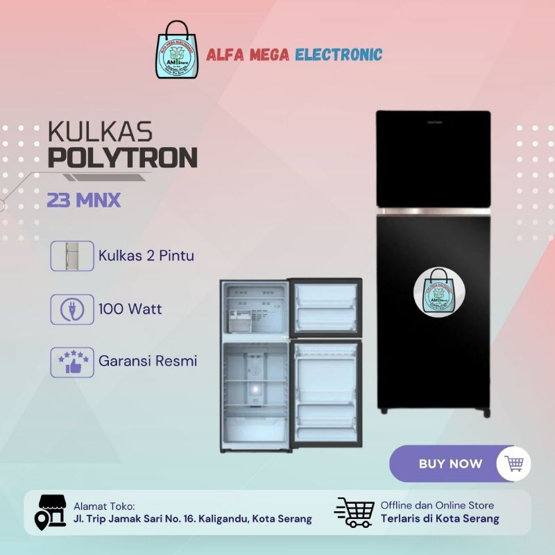 Jual Kulkas 2 Pintu Polytron 23 MNX | Shopee Indonesia
