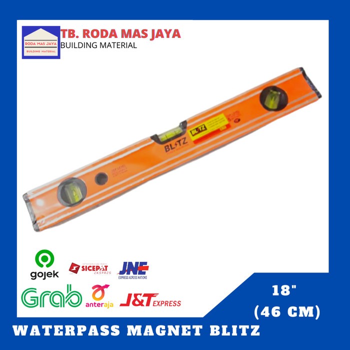 Jual Waterpas Magnet/ Alat Ukur Waterpas/ Penggaris Waterpas 18" Blitz ...
