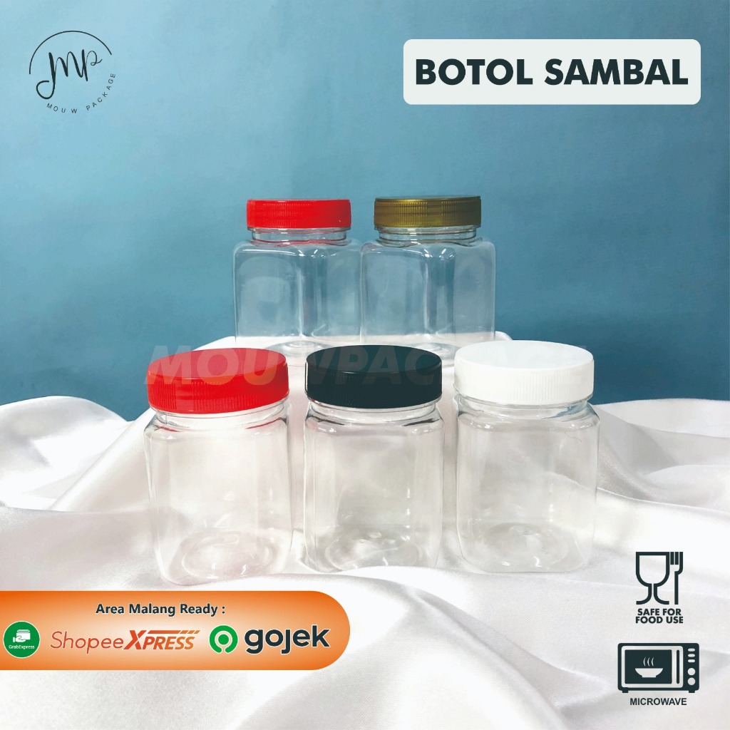 Jual TOPLES KOTAK PLASTIK 150ML 200ML / TOPLES BOTOL WADAH SAMBAL SELAI ...