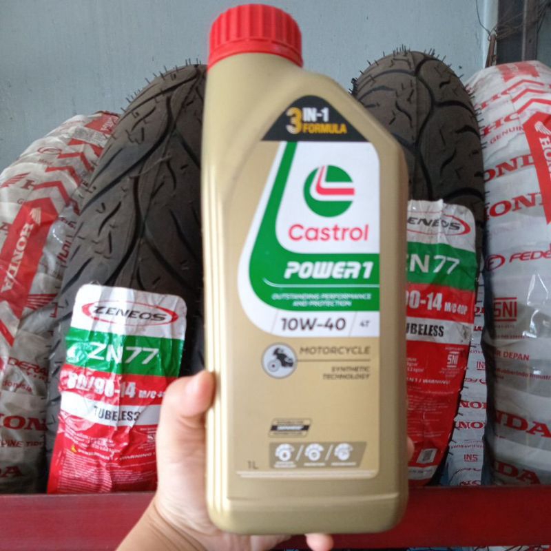 Jual OLI CASTROL POWER 1 10W-40 1 LITER ORIGINAL 100 PERSEN | Shopee ...