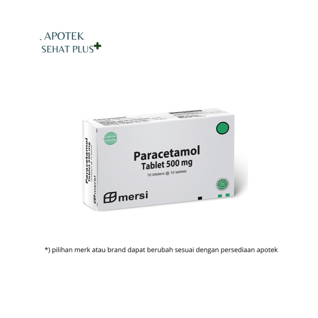 Jual Paracetamol 500 Mg Per Strip isi 10 Kaplet - Obat Demam Nyeri ...