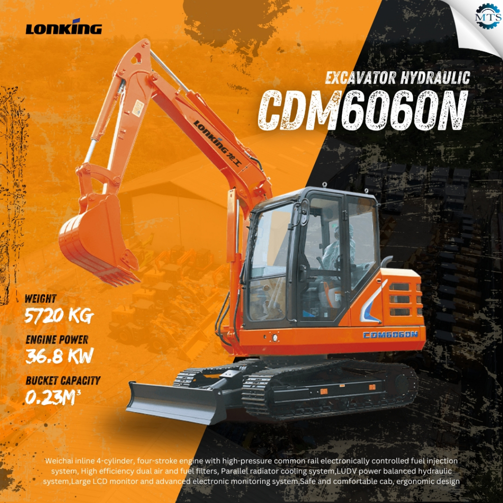 Jual EXCAVATOR LONKING Tipe Exca CDM6060 Mesin Yanmar Kapasitas 6 ton | Shopee Indonesia