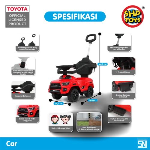 Jual Mainan anak mobil anak tolocar tolo car Hilux 897 Toyota mini ...