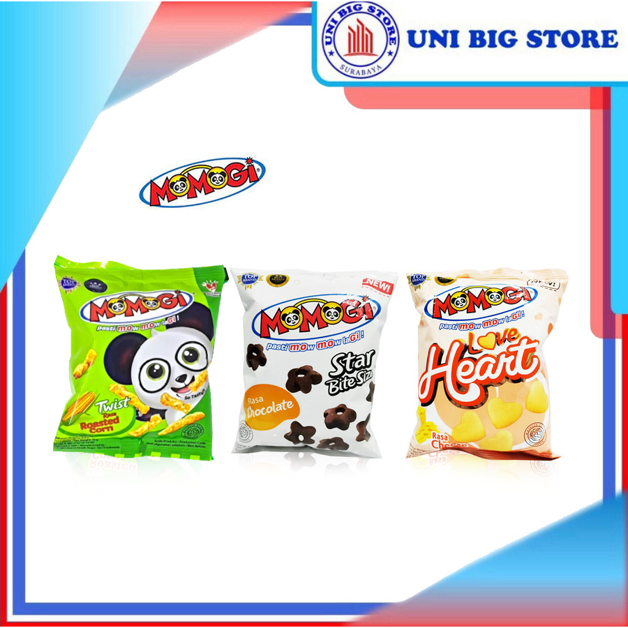 Jual Momogi Twist Jagung Love Heart Cheese Star Chocolate Coklat 20 gr ...