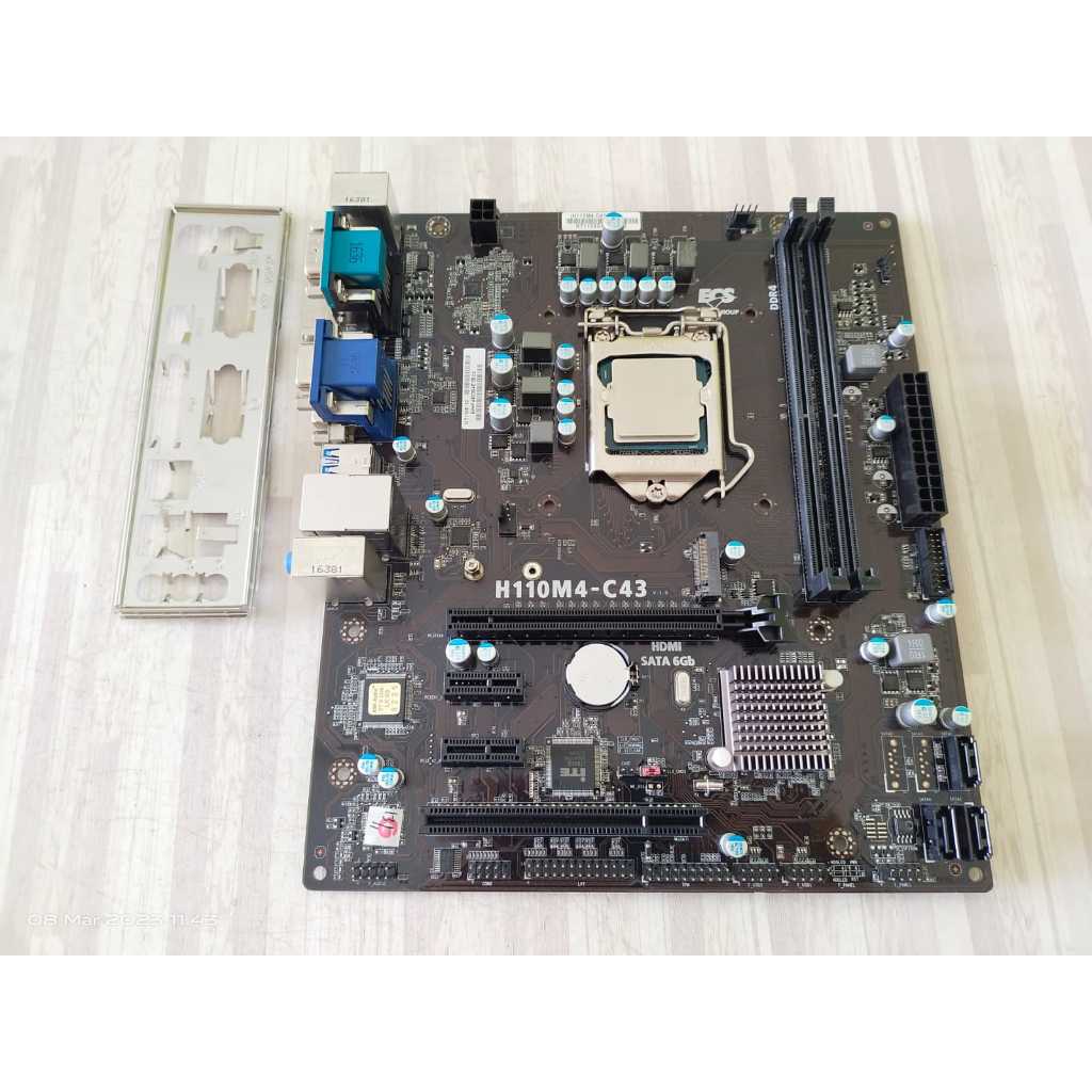 Jual Paket Mobo H110 ecs processor i5 7500 plus fan | Shopee Indonesia