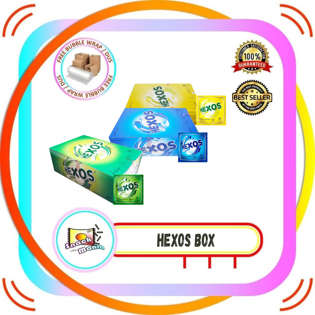 Jual Permen HEXOS Barley Lemon Mint Candy ~ 12,5 gr x 50 Sachet BOX ...
