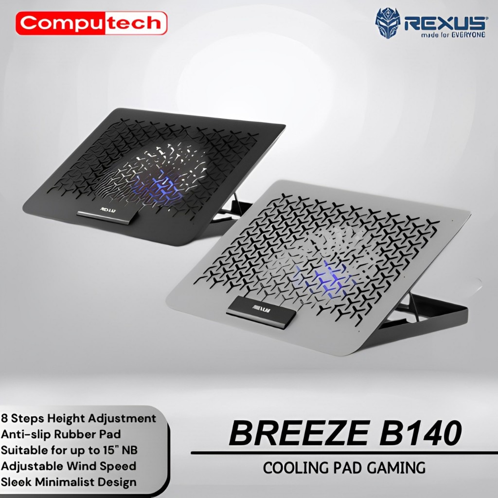 Jual Rexus Cooling Pad / Cooling Fan BREEZE B140 - Rexus Coolingpad ...