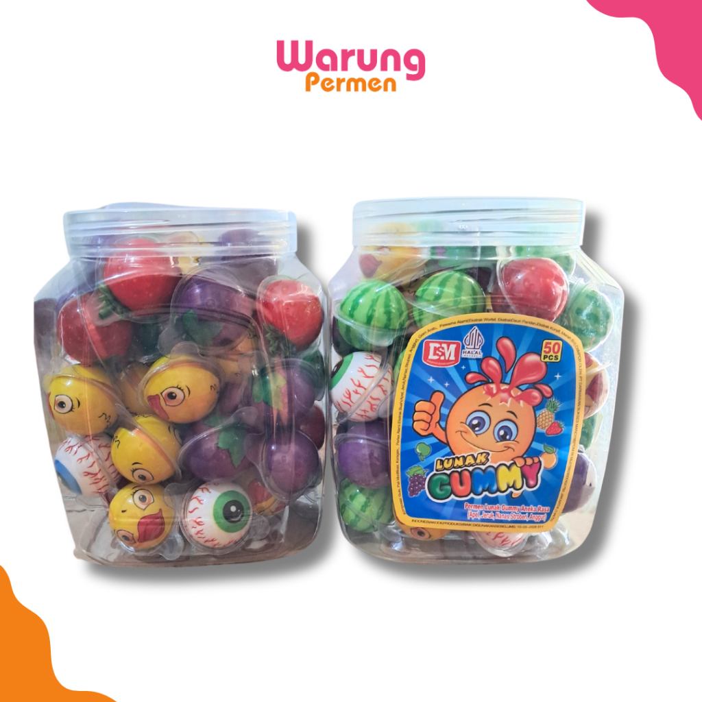 Jual Permen Gummy Viral DSM / Permen Lunak Mata 50 Pcs / Permen Lunak ...