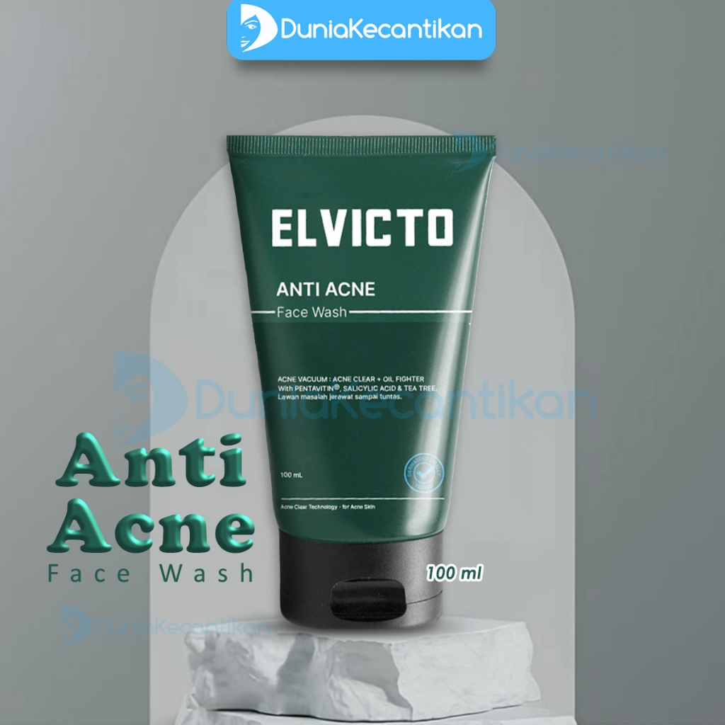 Jual Elvicto Acne Fight Face Wash Men Sabun Wajah Pria Berjerawat Facial Wash Elvicto Sabun Cuci ...