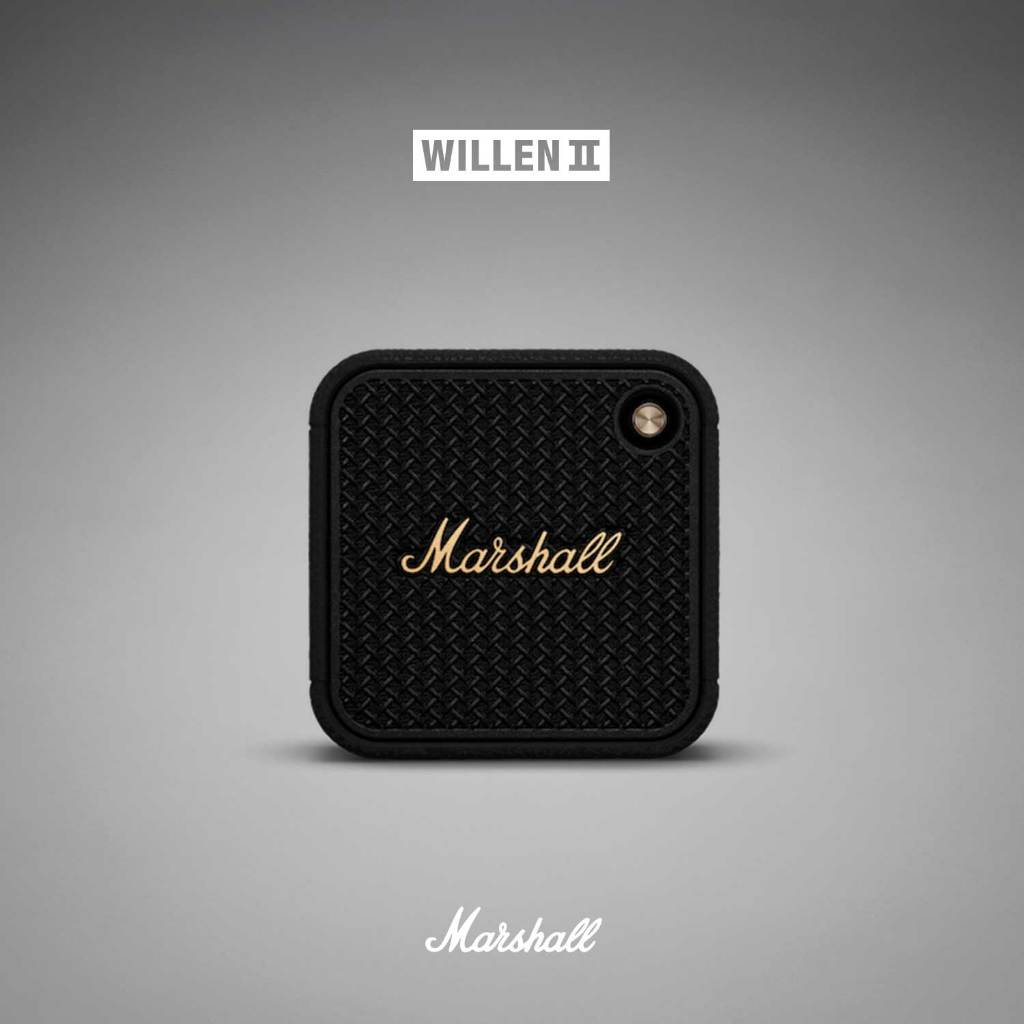 Jual Marshall Willen II Portable Speaker - Black & Brass | Shopee Indonesia