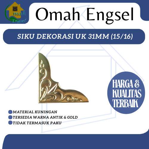 Jual Omah Engsel - (2 Pcs) Siku besi / siku ornament / corner ukir ...