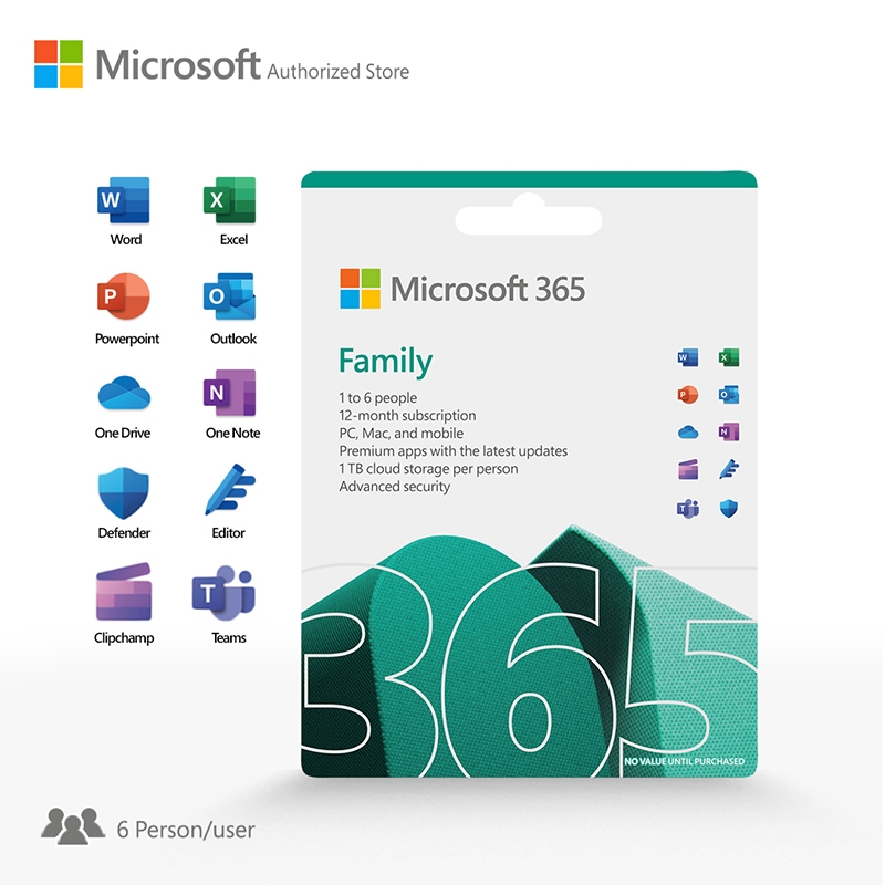 Jual Microsoft 365 Family POSA Card | Shopee Indonesia