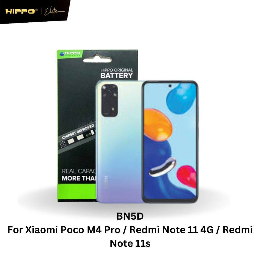 Jual Hippo Baterai Xiaomi BN5D Poco M4 Pro / Redmi Note 11 4G / Redmi ...