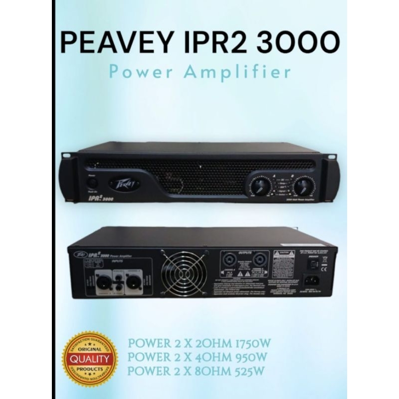 Jual power Amplifier PEAVEY IPR2 3000 ORIGINAL GARANSI RESMI | Shopee ...