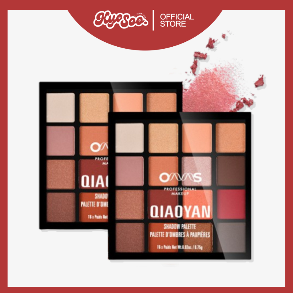 Jual Kyosoo Eyeshadow Palette – 16 Warna Matte, Shimmer, Glitter, Tahan ...