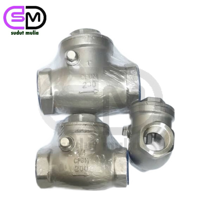 Jual Check valve ss316 1/2 inch stainless steel 316 1/2" | Shopee Indonesia
