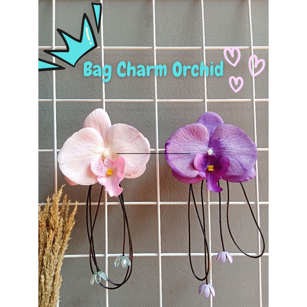 Jual Bag Charm Orchid Gantungan Tas Bunga Anggrek | Shopee Indonesia