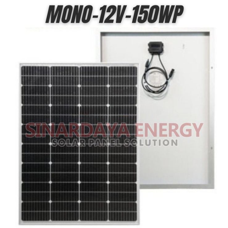 Jual Solar Panel/Panel Surya Solar Cell Mono Crystalline 12V 150WP ...