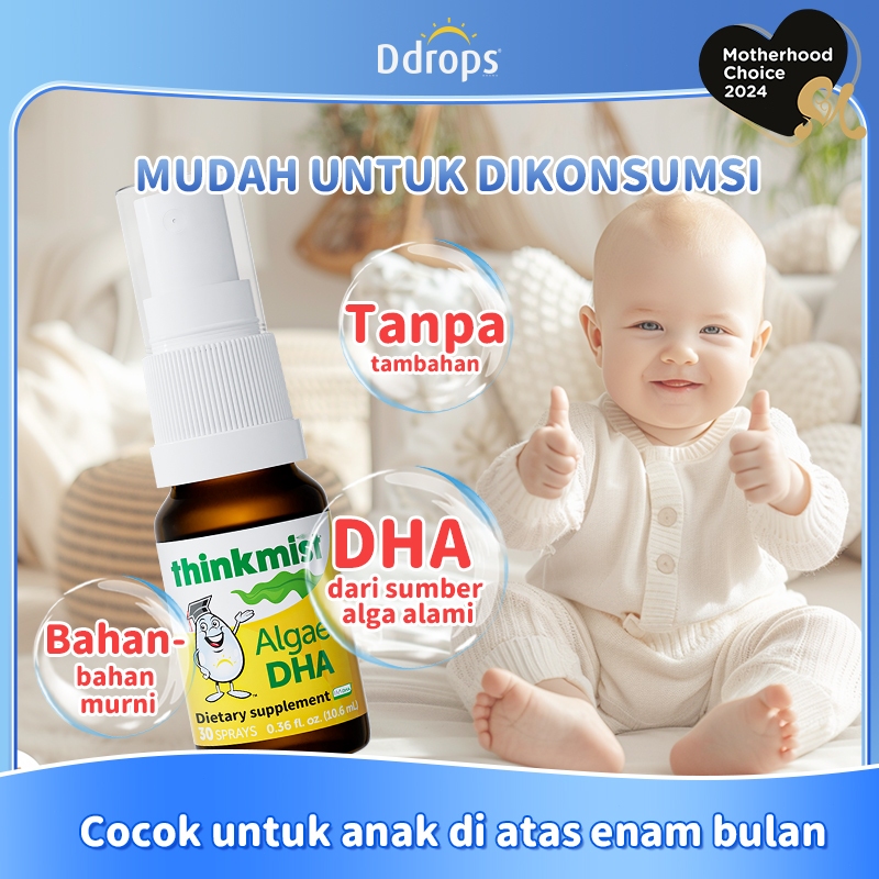 Jual Ddrops Minyak Alga DHA untuk Bayi - 30 Semprotan (10.6ml) | DHA Nabati untuk Mendukung ...