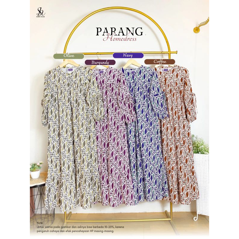 Jual PARANG HOME DRESS ORIGINAL SADA HIJAB BAHAN RAYON VICHOSE BATIK ...