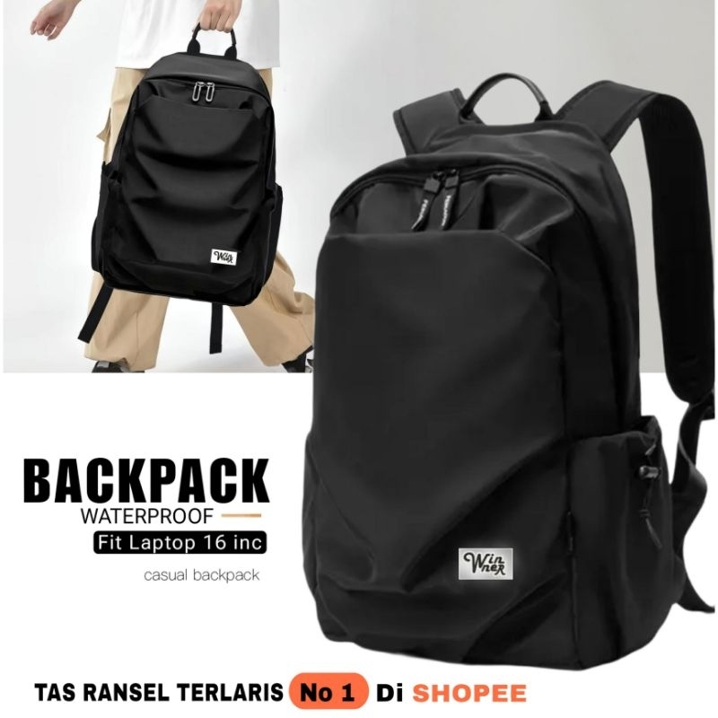 Jual Tas Ransel Sekolah Pria Wanita Tas Ransel Laptop Waterproof ...