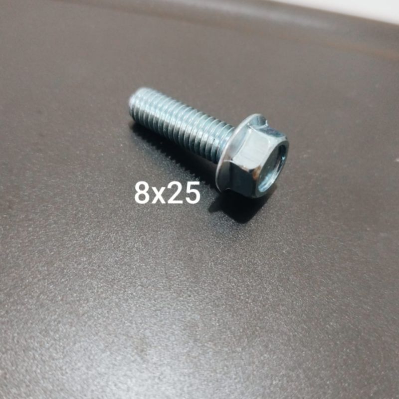 Jual Baut Flange Bolt Baut Topi 8x25 Kunci 12 [Satuan] | Shopee Indonesia