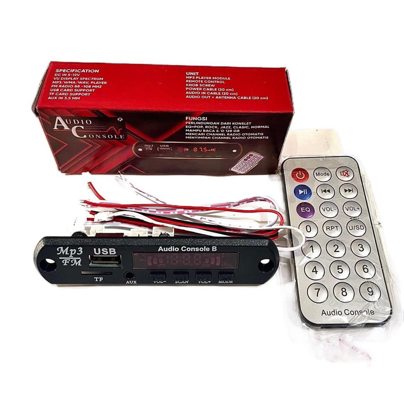 Jual Modul part Mp3 bluetooth plus Radio FM Audio Console / kit modul ...