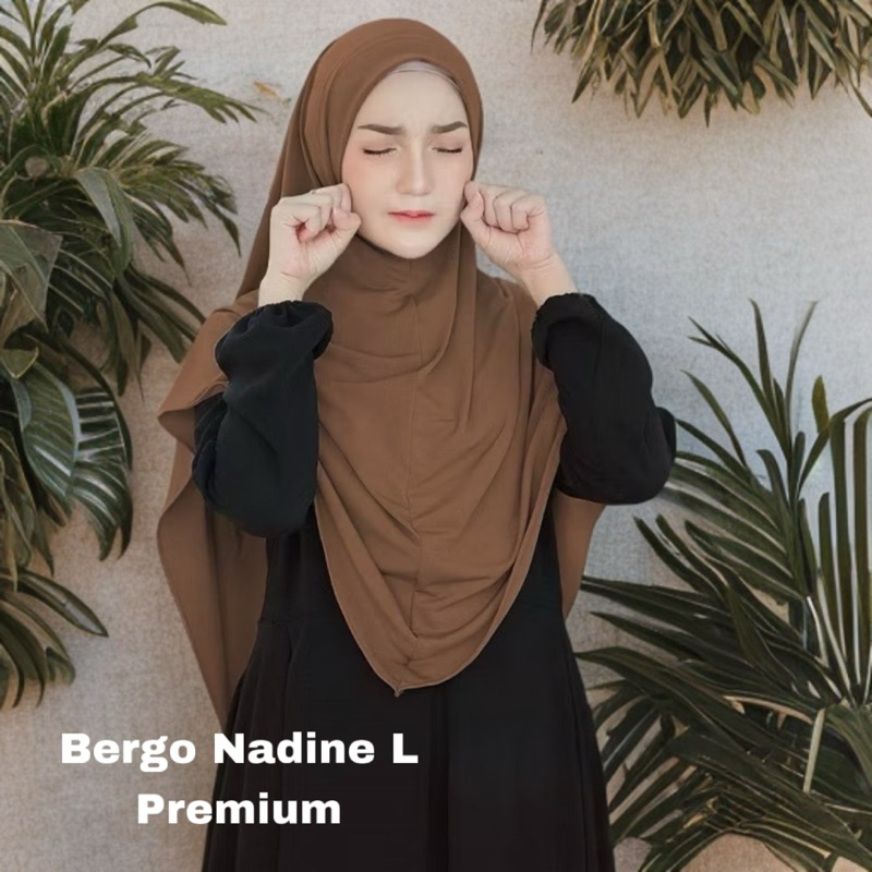 Jual BERGO INSTAN NON PET JERSEY MALAY KHIMAR NADINE SIZE L | Shopee ...