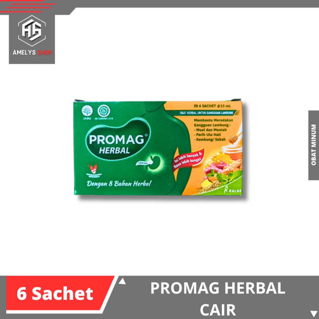 Jual Promag Herbal Cair Isi 6 Sachet | Shopee Indonesia