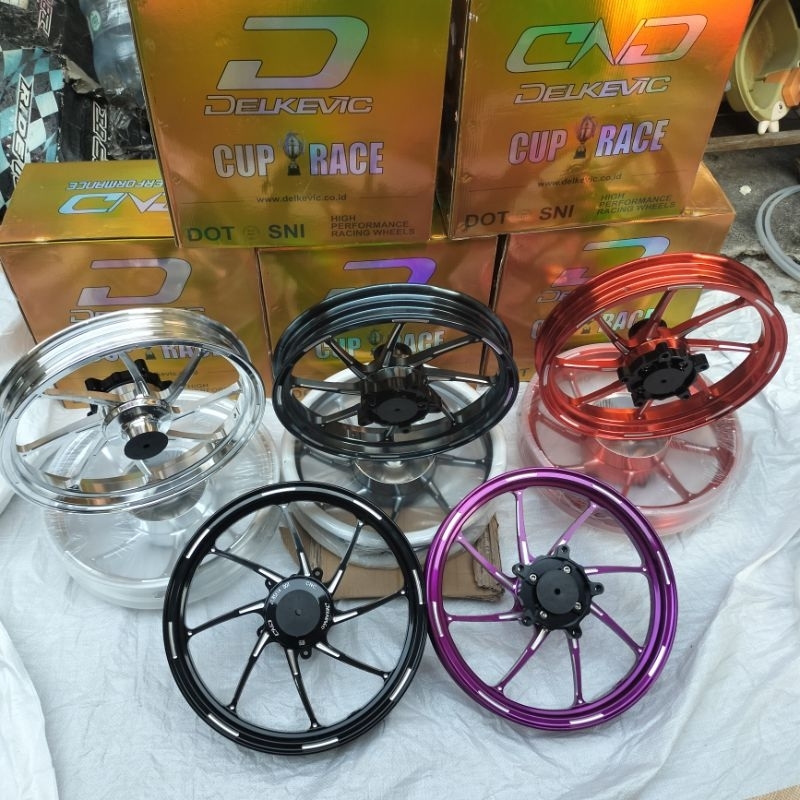 Jual VELG RACING ORIGINAL DELKEVIC M8 PCX 160 ABS PCX CBS 2.15X14 1 ...