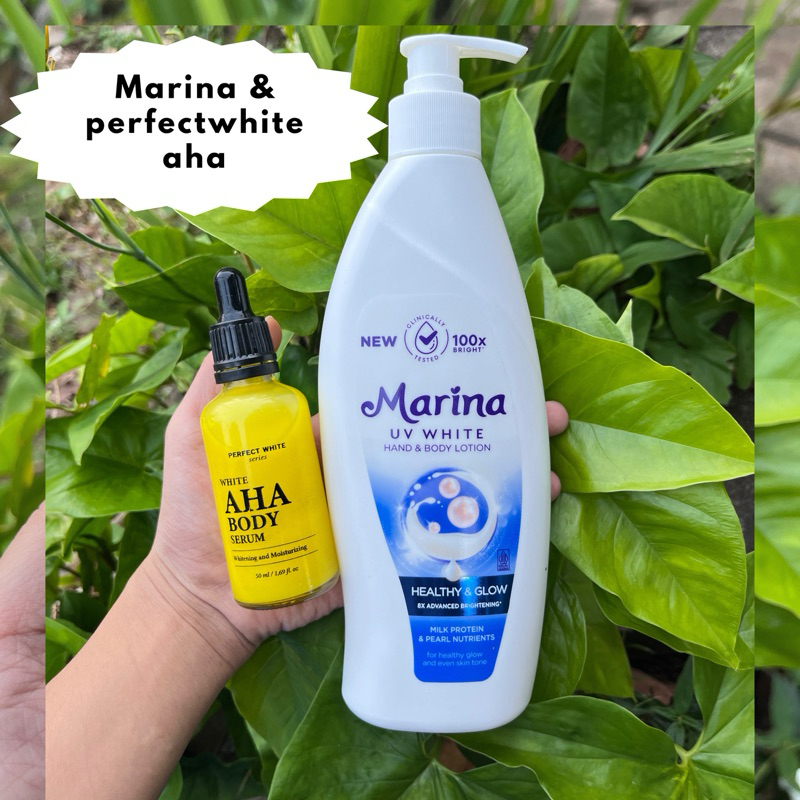 Jual PAKET COMBO Marina Healthy And Glow EXP 2028+ Perfecwhite Aha Body ...