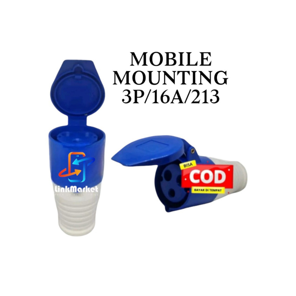Jual MOBILE MOUNTING 3P 16A 213/INDUSTRIAL MOBILE SOCKET WATERPROOF ...