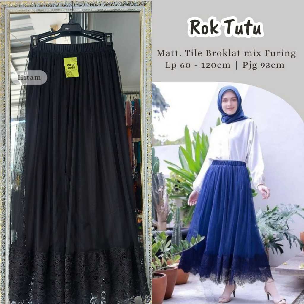 Jual Rok Tutu Tile Broklat Mix Furing Premium | Shopee Indonesia