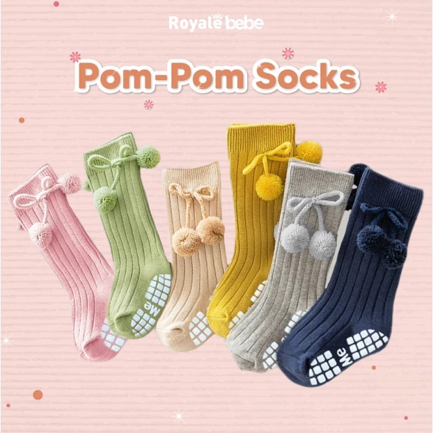 Jual Royale Bebe - Kaos Kaki Bayi ( Pom-Pom Socks ) | Shopee Indonesia