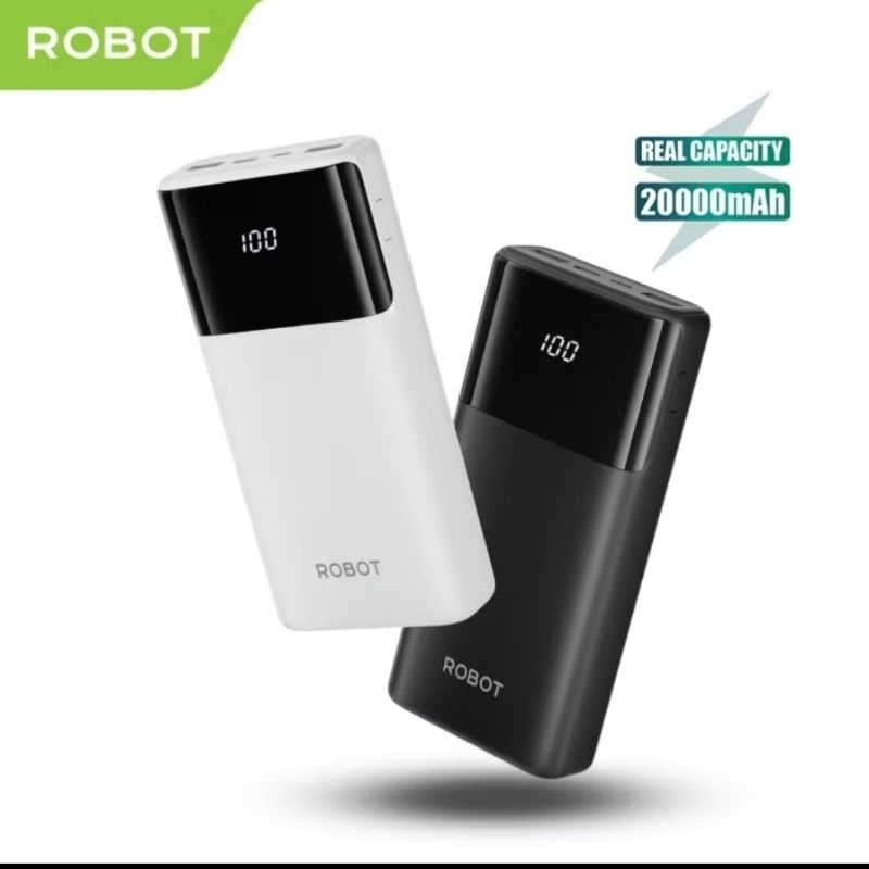 Jual PowerBank Robot RT22s Fastcharging 20000mAh 3port Output With LED ...