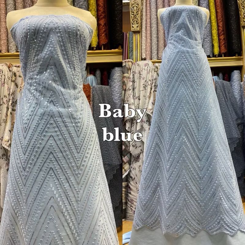 Jual Kain Bahan Tile Payet Akar Sequin Piramid / Tile sequin Piramid ...